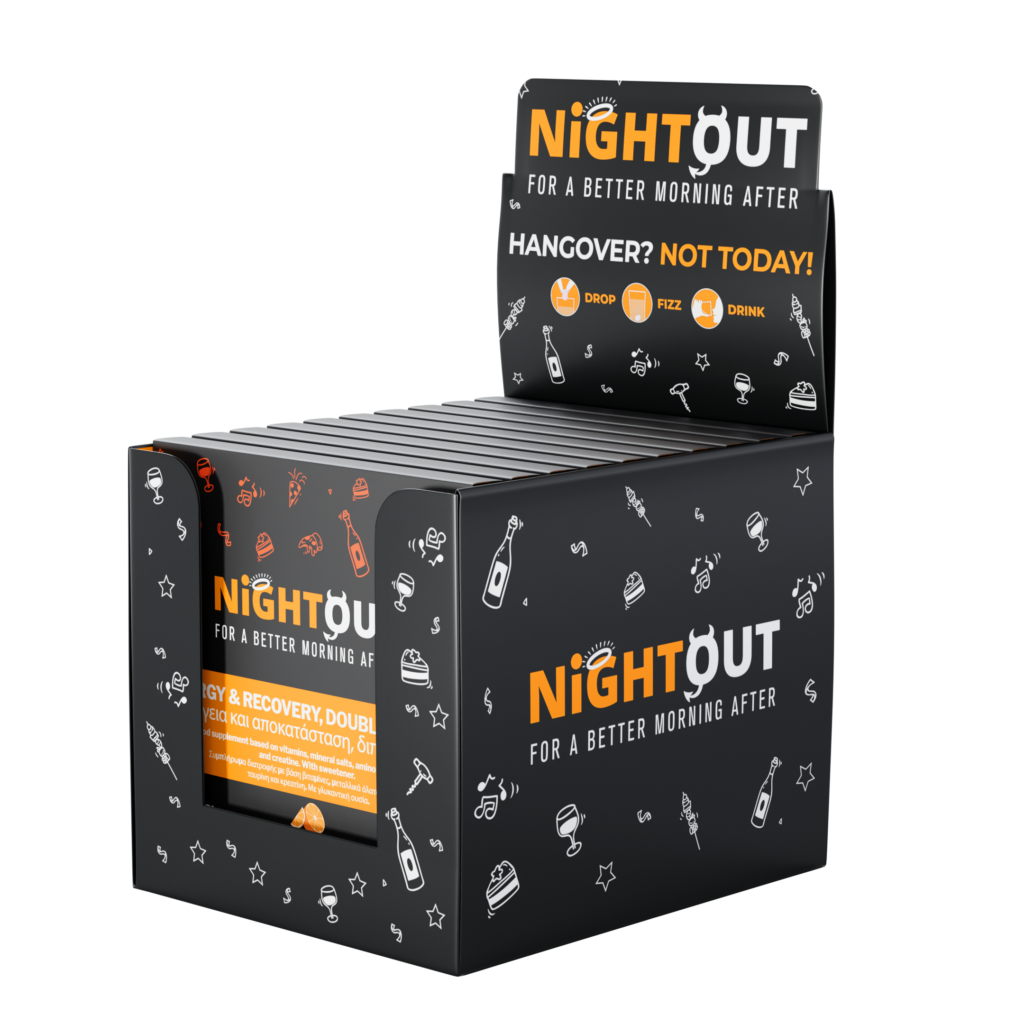 Fast&Up Nightout Box 10 x 4 Αναβράζοντα Δισκία - Copharm